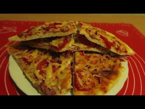 ДОМАШНЯЯ ПИЦЦА НА БЕЗДРОЖЖЕВОМ ТЕСТЕ - YouTube