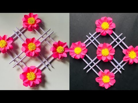 Kagaj paper se Wall Decoration ll Easy Wall ll Papercraft ll stepbystep ...