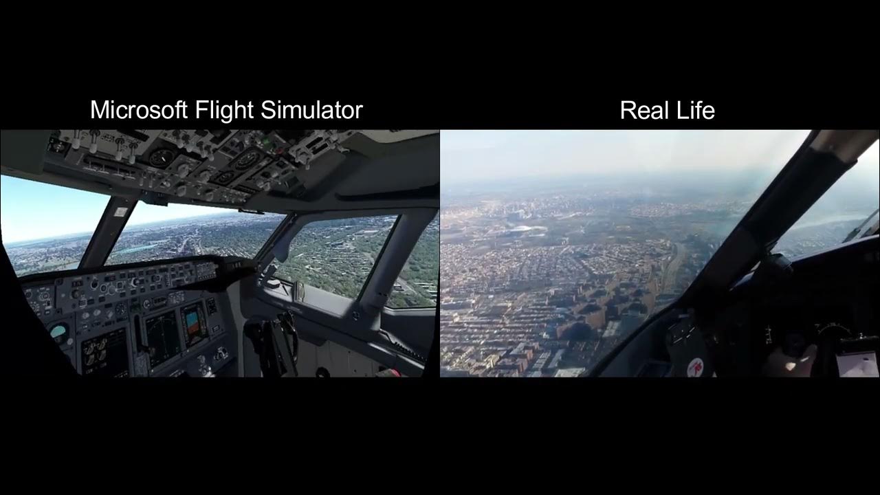 Expressway Visual Real Life vs Microsoft Flight Simulator VR - YouTube