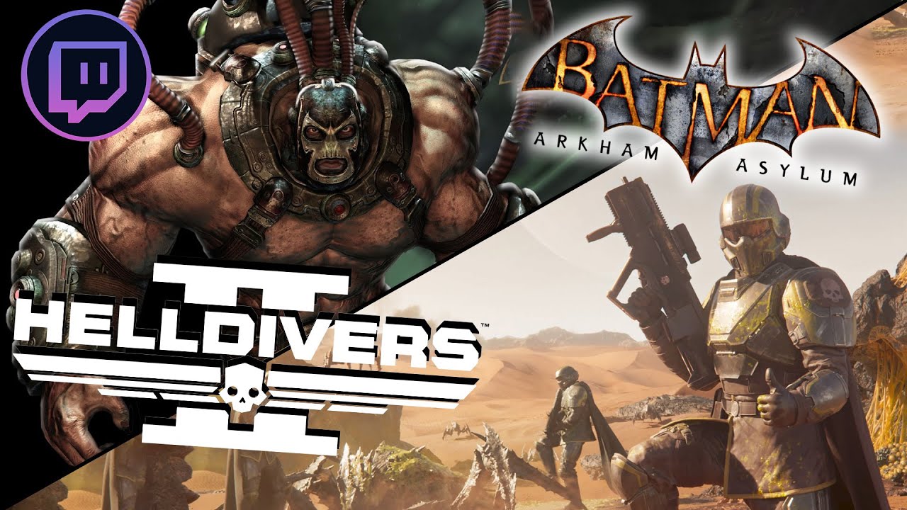 THE JOURNEY CONTINUES! - Batman: Arkham Asylum + Helldivers 2 - FULL STREAM! - YouTube