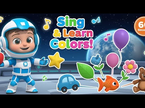 Sing & Learn Colors in 60 Seconds! A catchy kids rhyme that teaches ...
