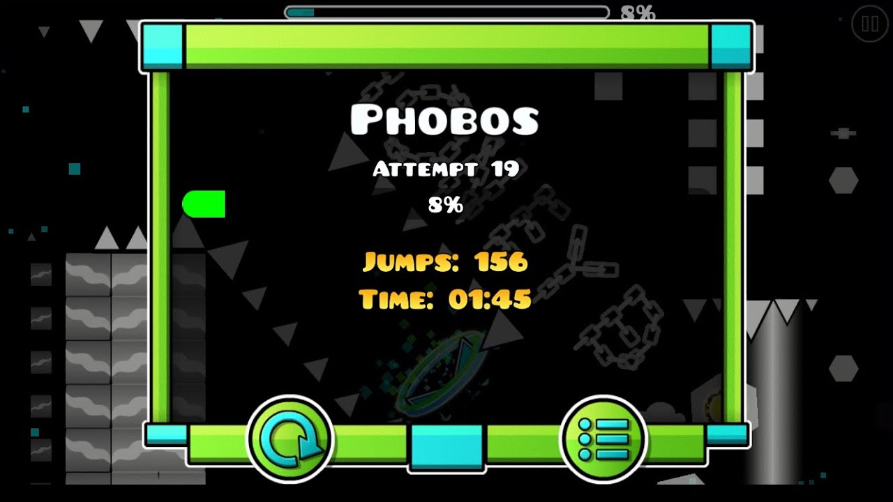 Geometry Dash: Phobos 8% - YouTube