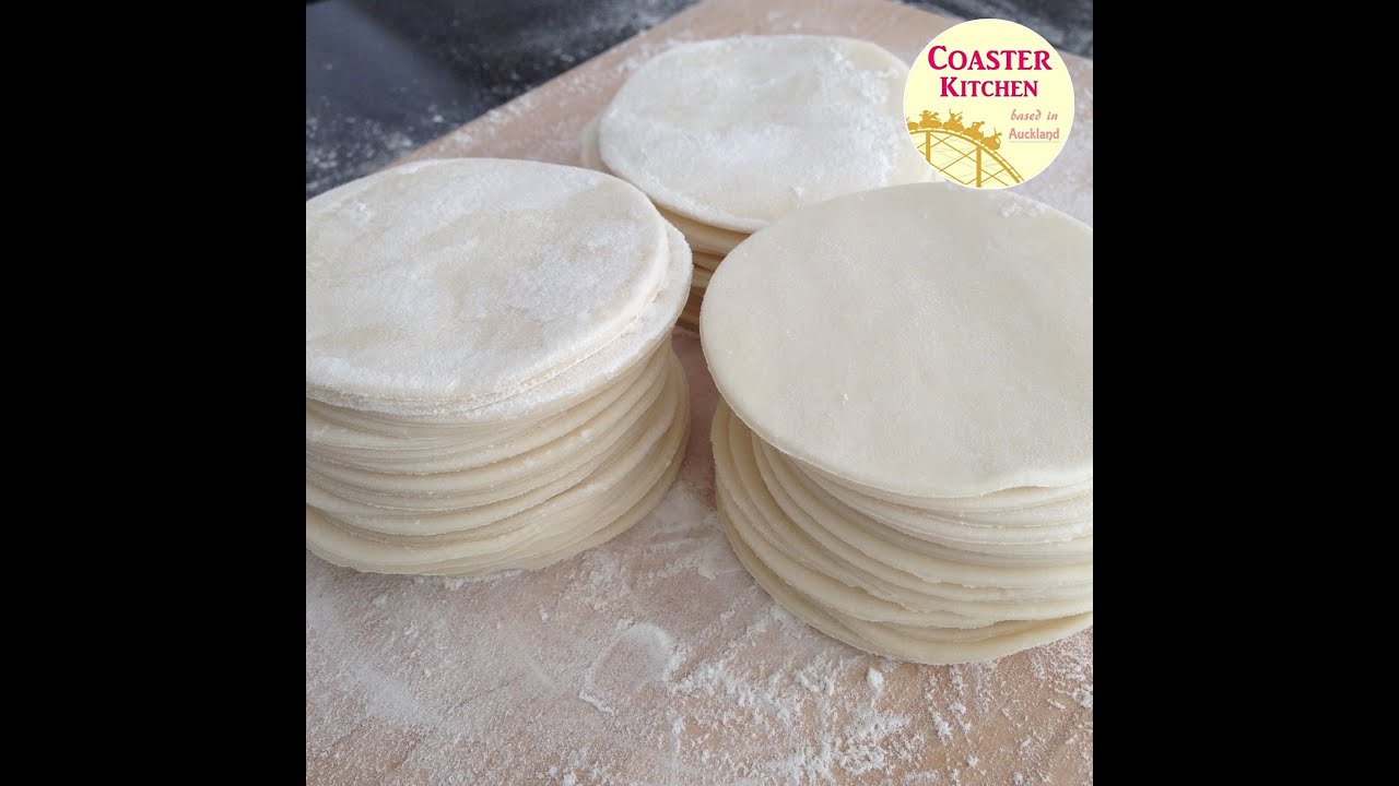 Homemade Asian Dumpling Skins Recipe - YouTube