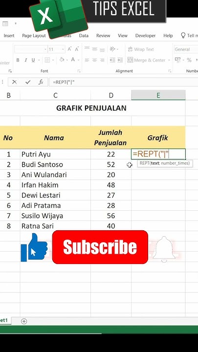 Cara PRAKTIS buat Grafik di Excel #exceltips #belajarexcel #exceltricks #belajarexcelpemula ...