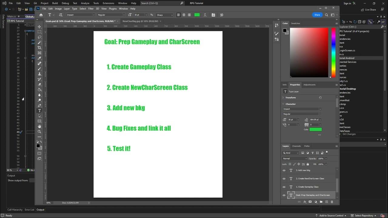 Prep Work For The Character Creation Screen Monogame Game Dev Tutorials C Pt 2 5 Youtube