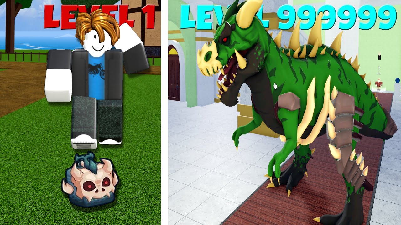 Mastering the T-Rex fruit in Blox fruits - YouTube