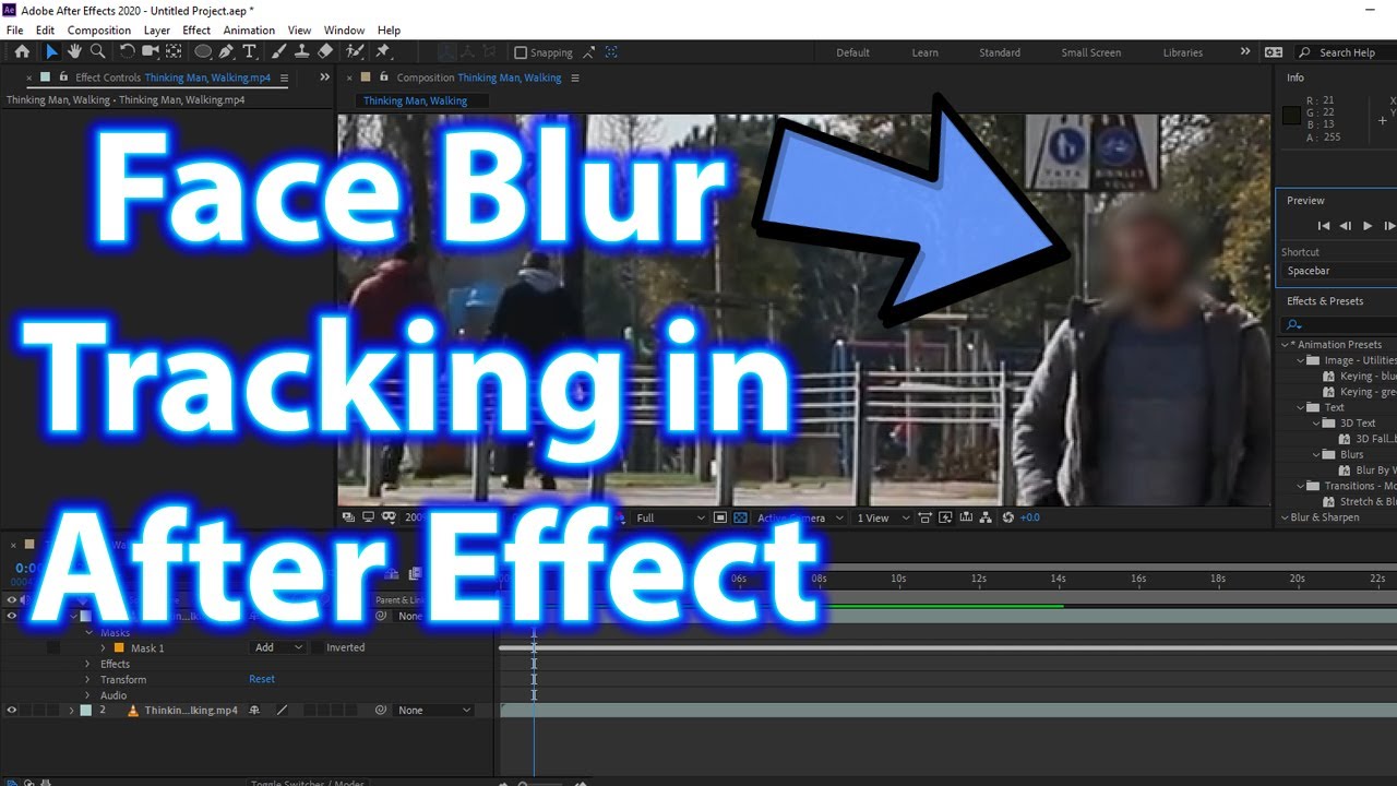 How to Make Face Blur Video Tracking in Adobe After Effect - YouTube
