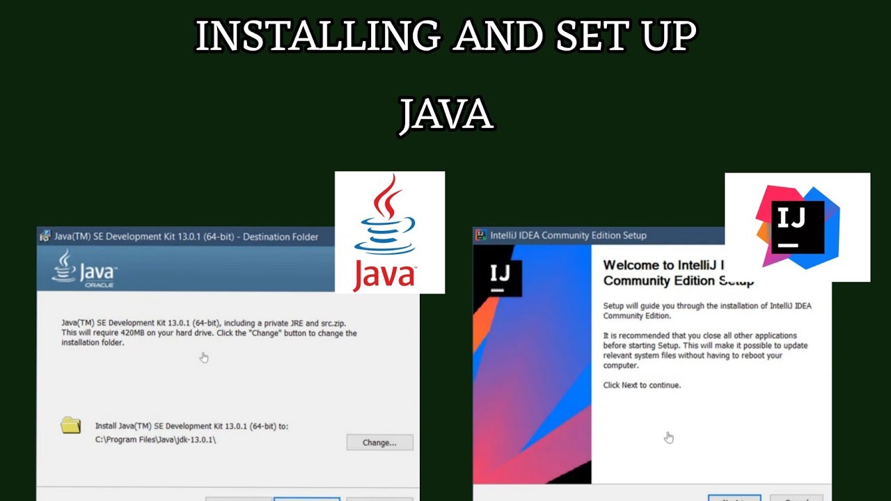Instaling And Set Up Java Program In Intellij How To Download Java 6331