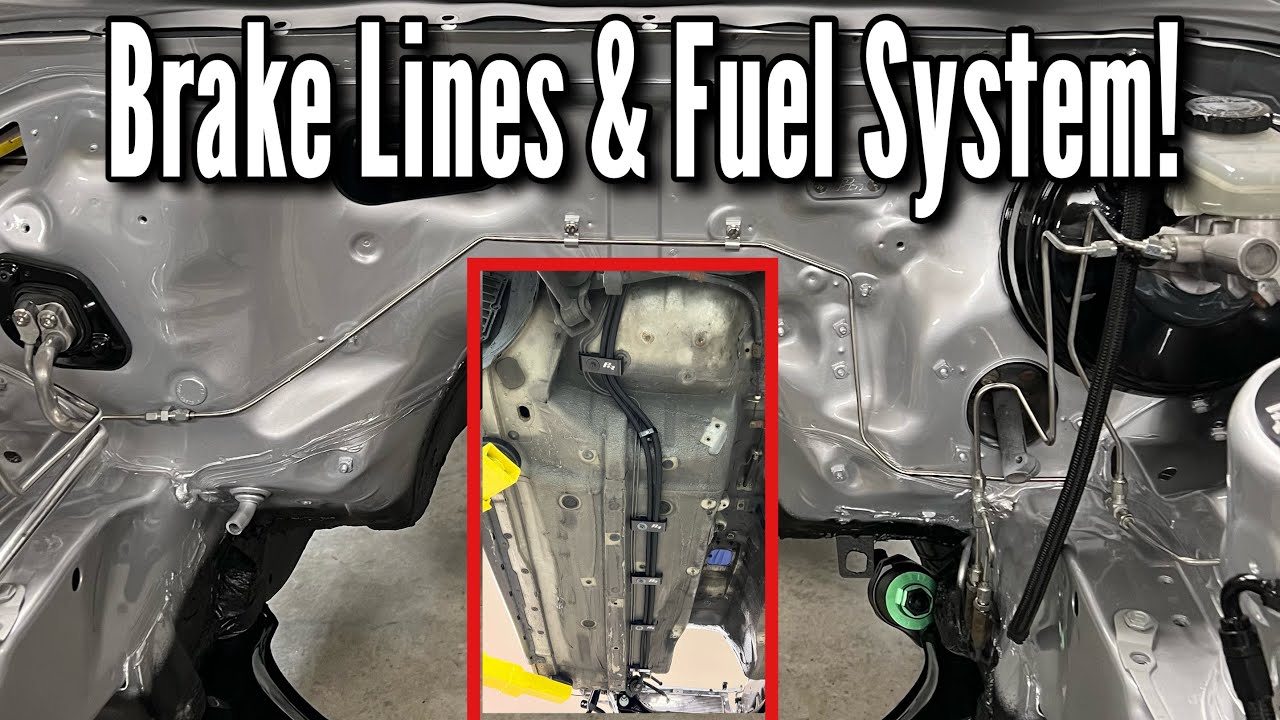 MK4 Supra Stainless Brake Line & Raceworks Fuel System - YouTube