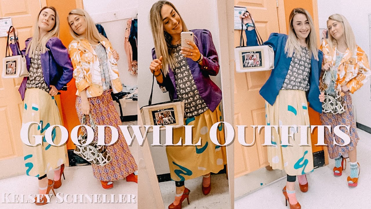 Picking out BAD OUTFITS for each other at Goodwill// Roommates - YouTube