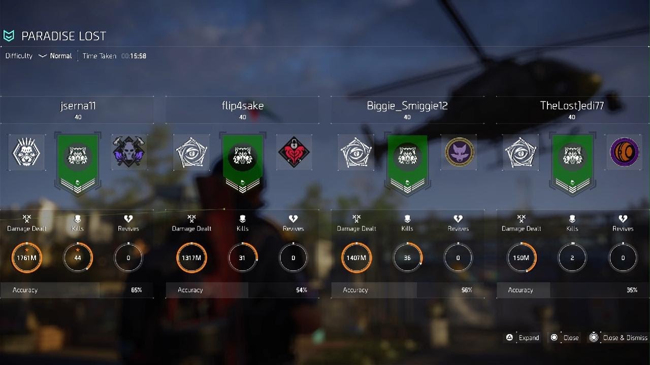 Tom Clancy's The Division 2 | Perfect Paradise Lost Commendation - YouTube