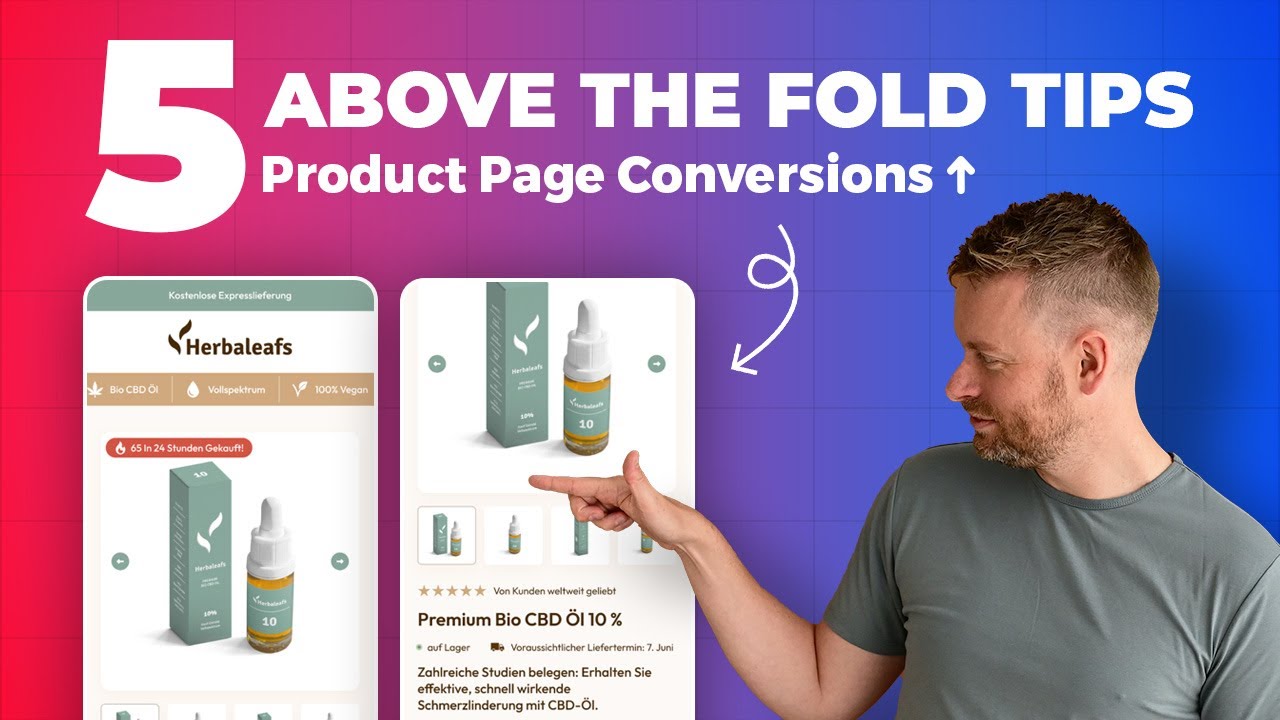 5 Above The Fold Tips to Instantly Boost Your Product Page Conversions - YouTube