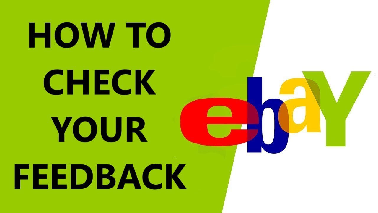 How To Check Your Feedback Score On Ebay - YouTube