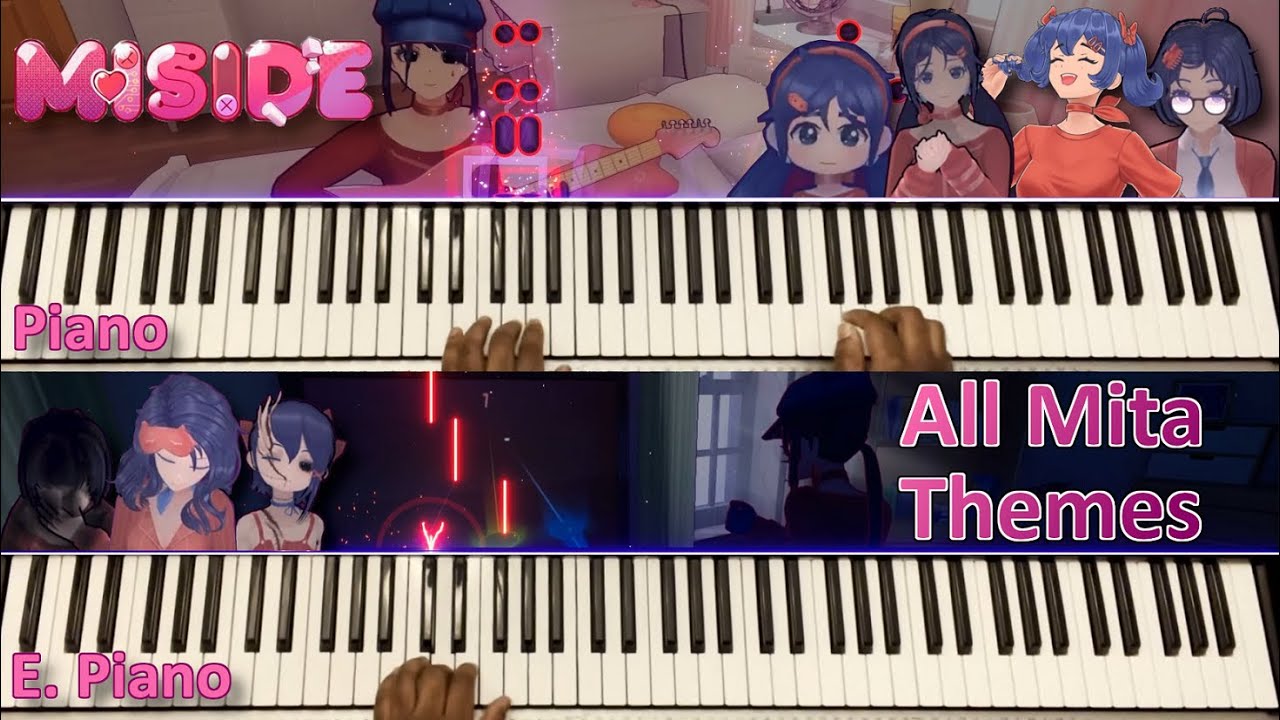 MiSide Medley - All Mita Room Themes on Keys - YouTube