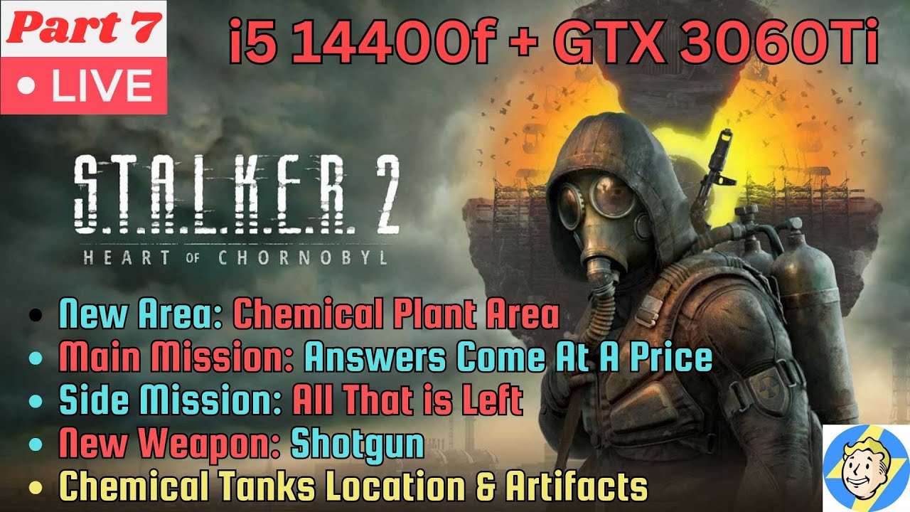 STALKER 2 Gameplay Pt 7: Chemical Plant Area, Answers Come at a Price ...