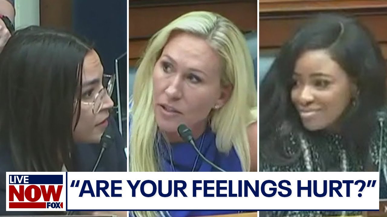 MTG, AOC & Jasmine Crockett trade insults at House Oversight Committee ...