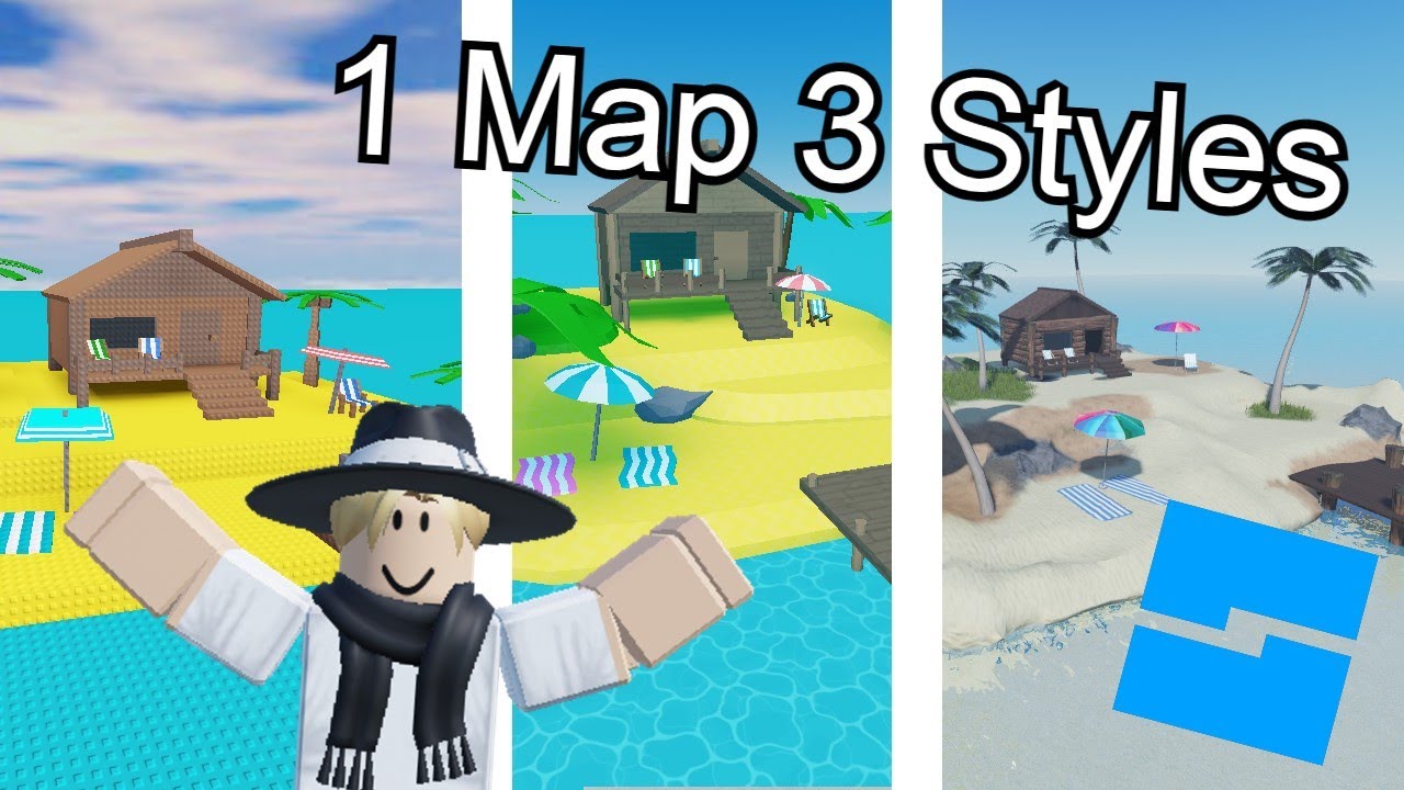 I Made The Same Map With 3 Different Build Styles! (Roblox Studio ...
