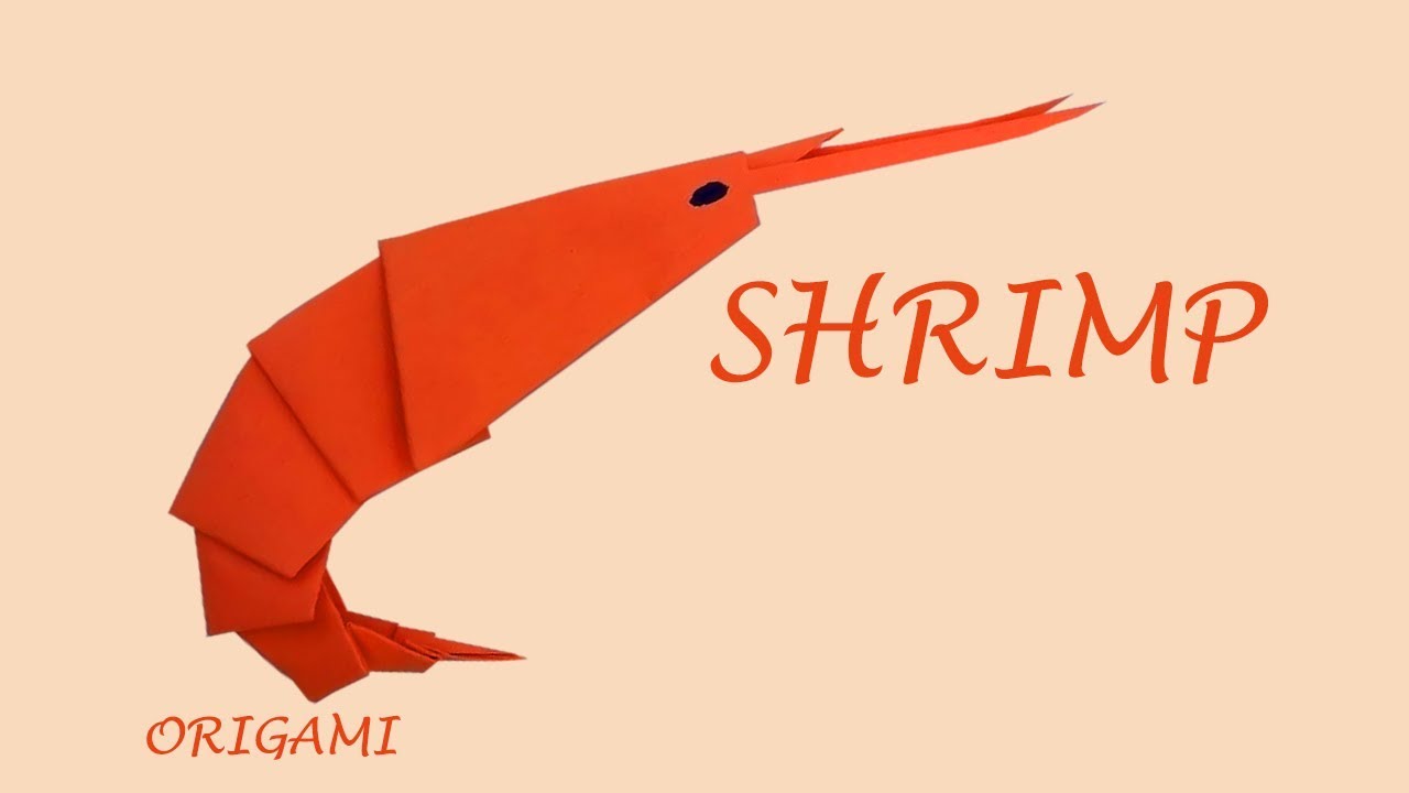 Shrimp | Lively easy origami to DIY - YouTube