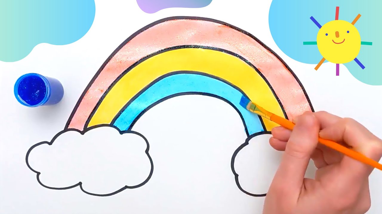 Learn How to Draw a Rainbow It's Fun! - YouTube