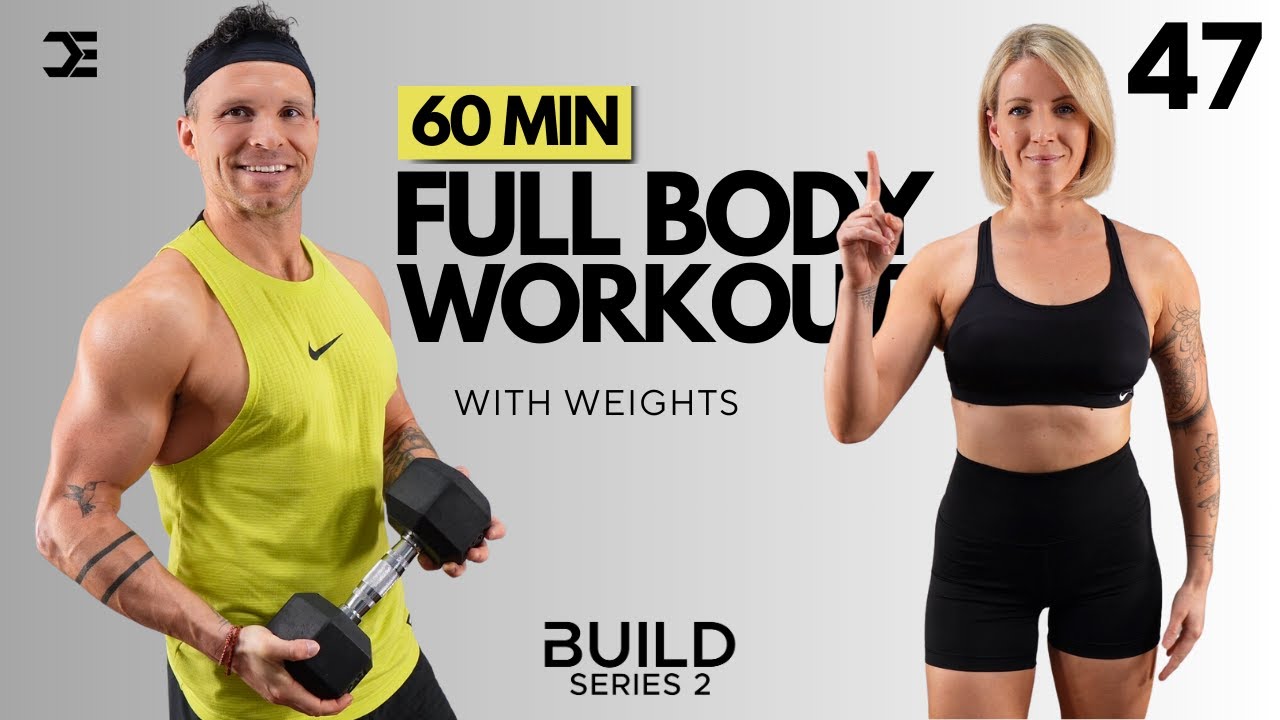 Day 47 | 1 Hour Power - FULL BODY DUMBBELL WORKOUT | BUILD Series 2 ...