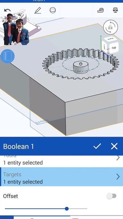 Boolean command onshape tamil - YouTube