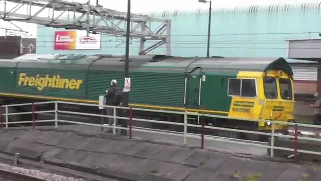Freight Trains at Nuneaton - East Midlands Day Ranger - YouTube