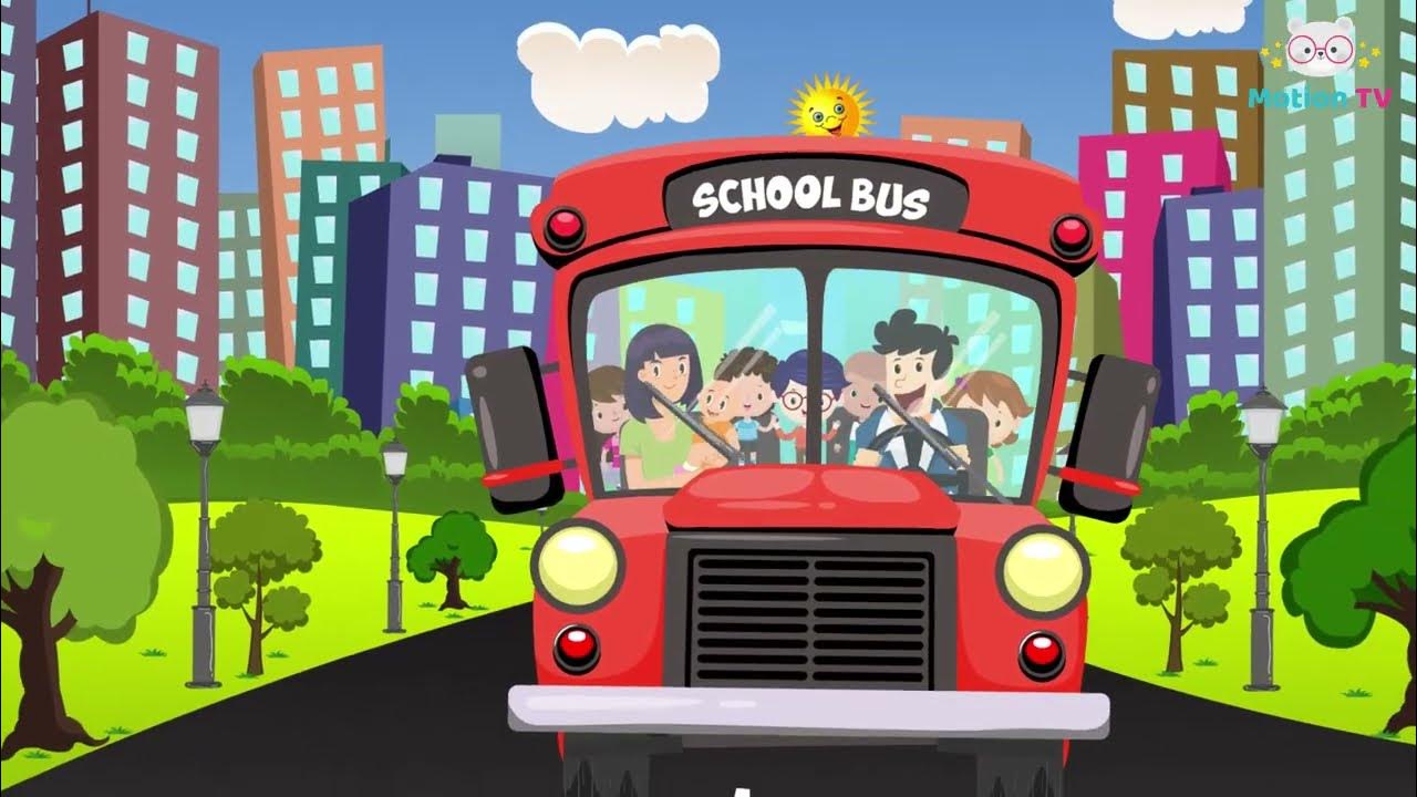 Wheels on the bus go round and round | Children's Song For Kids | Motion TV Nursery Rhyme - YouTube