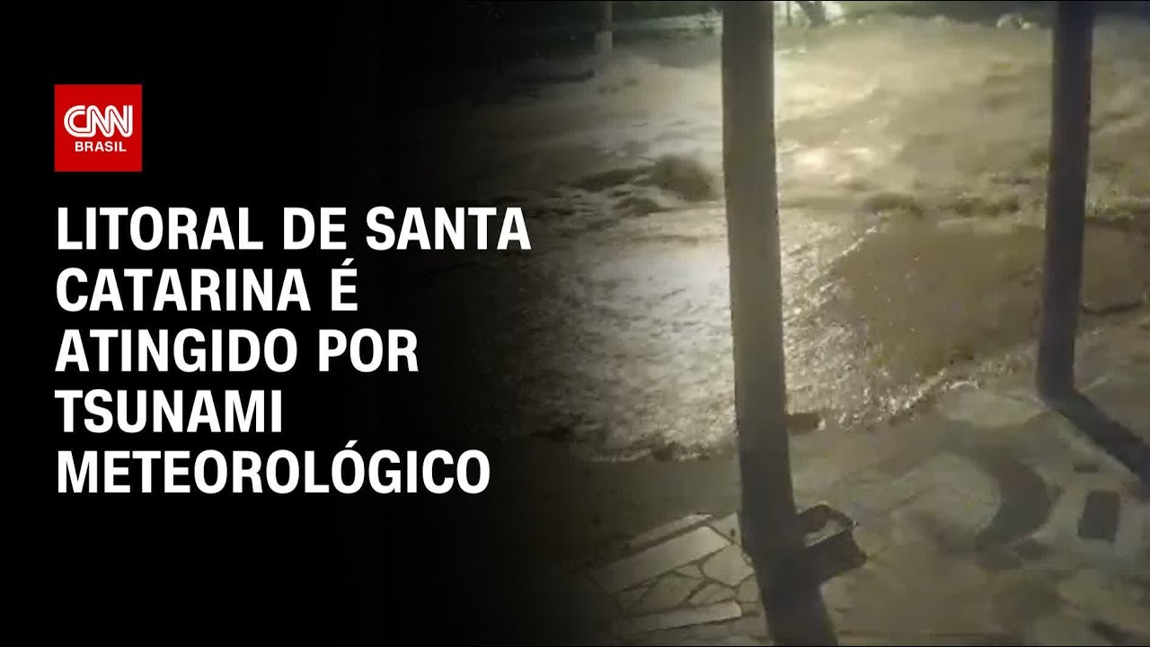 Litoral de Santa Catarina é atingido por tsunami meteorológico | LIVE ...