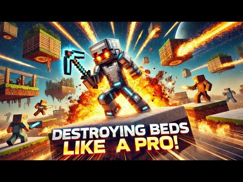 "Destroying Beds Like a Pro! Fastest Wins in Bedwars!"#minecraft# ...