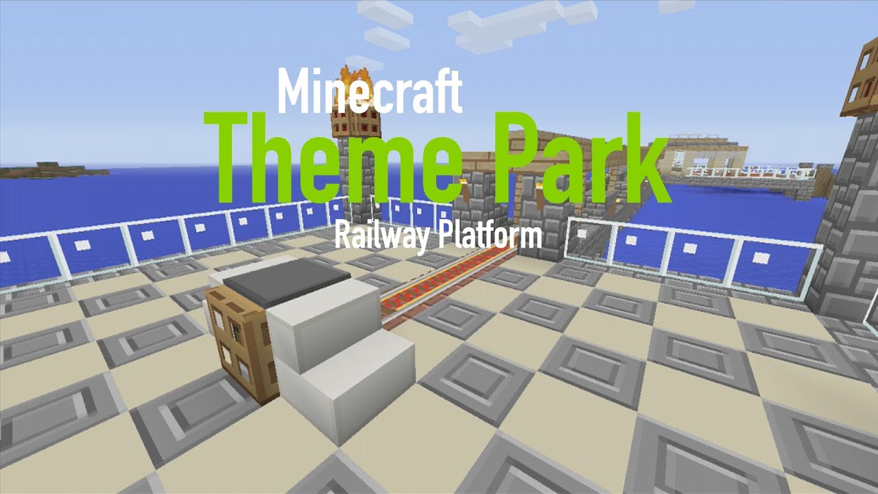 How to Build a Minecraft Theme Park - Minecart Tram (1) - YouTube