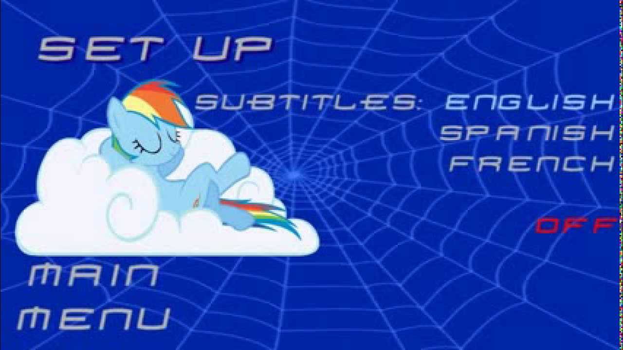 Spider-Mare DVD - Set Up Menu - YouTube