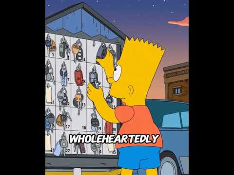 Bart took all the valeted car keys.#thesimpsons