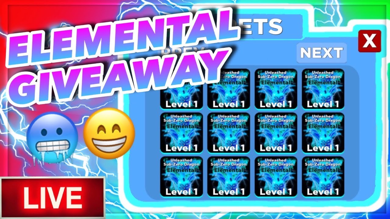 🔴ninja legends ELEMENTAL PET GIVE AWAY!!! LIVE STREAM🔴 - YouTube