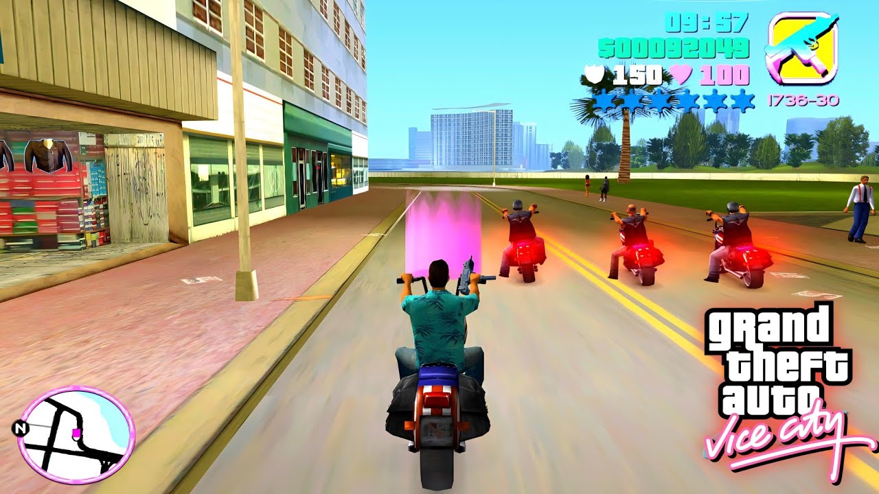 GTA Vice City Gameplay With Commentary | Mission Alloy Wheels of Steel ...