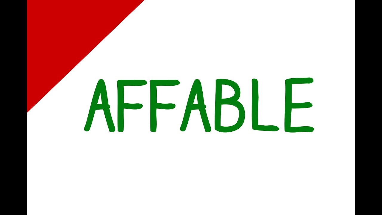 Learn English Words Affable Vocabulary Video YouTube learn-english-words-affable-vocabulary-video-youtube