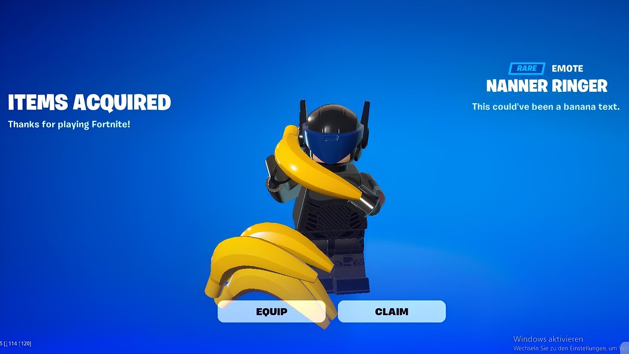 Redeem code Free Nanner Ringer Emote! Fortnite - YouTube