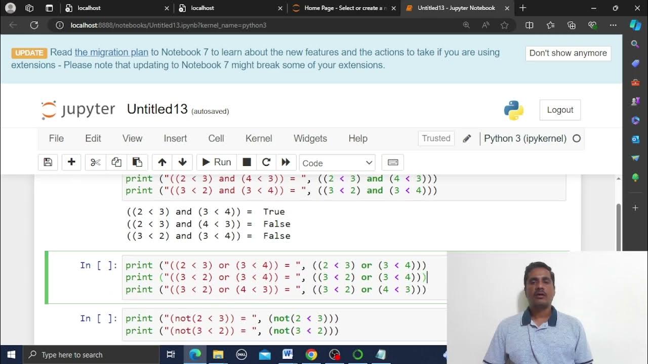 3 Operator 3 Logical operators PYTHON Logical Op Ex AND Ex OR Ex NOT Ex - YouTube