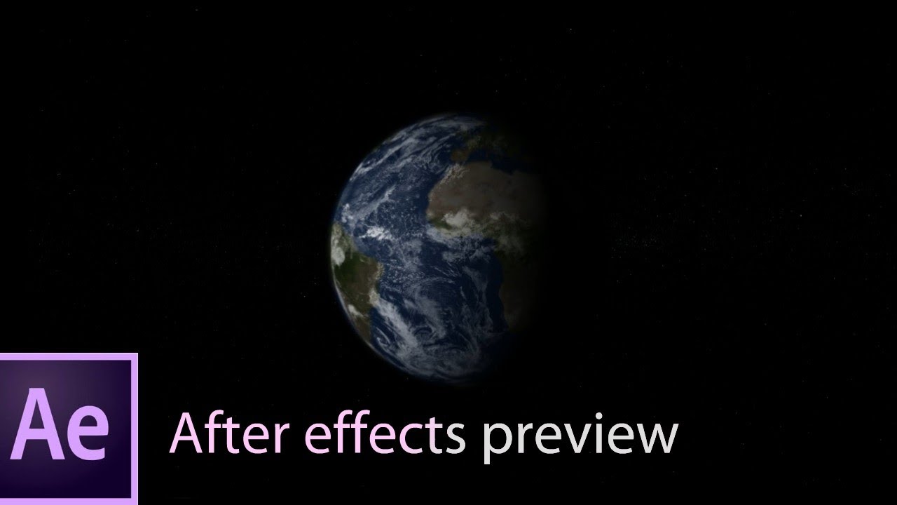 After Effects Earth - YouTube