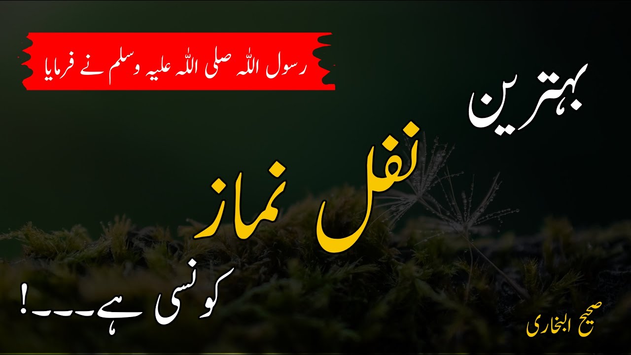 Nafal namaz Gharen parho | Sahih Bhukhari | Hadees Nabvi | Motto of ...
