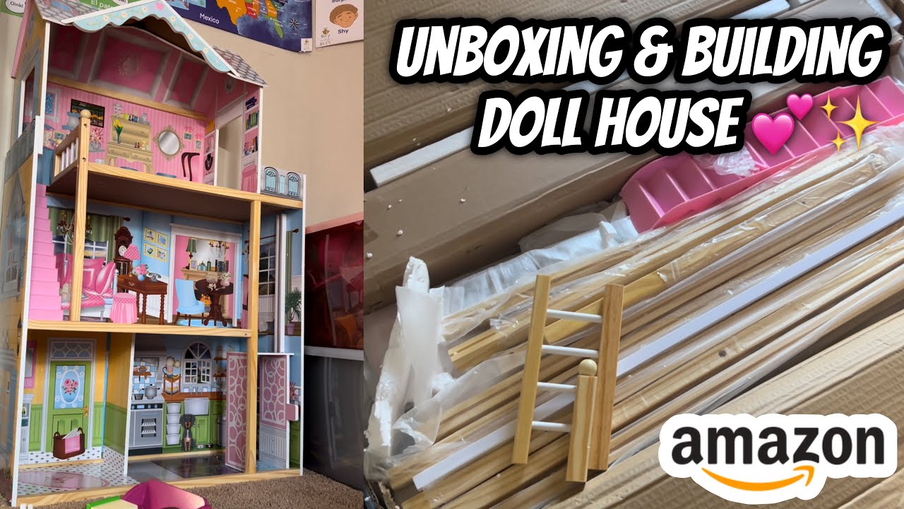 UNBOXING & BUILDING AMAZON DOLL HOUSE 2022 || ROBUD WOODEN DREAM HOUSE ...