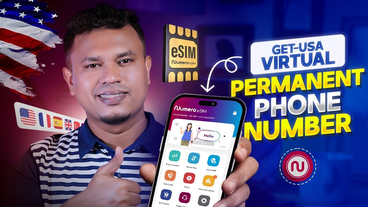 How to Get a Permanent US Phone Number | Numero eSIM New Update 2024 ...