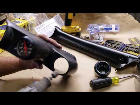 auto meter pillar gauge pod installation DIY 68-72 GM a body chevelle