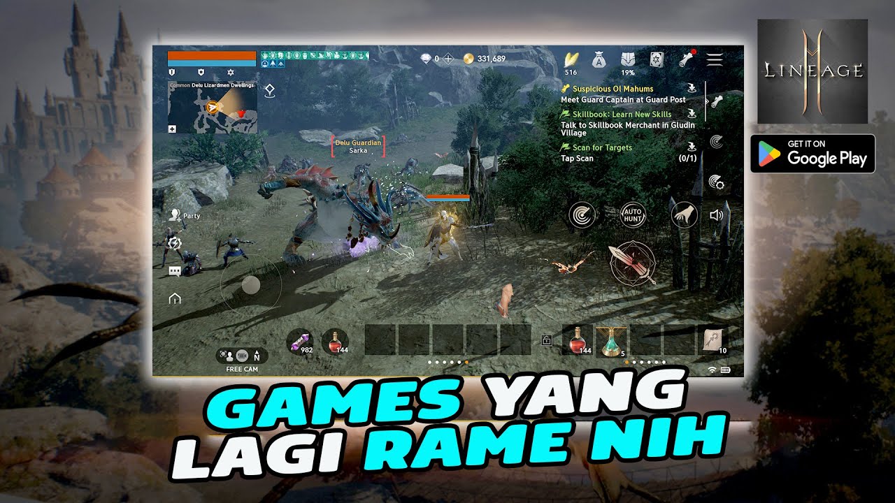 Akhirnya Rilis Games MMORPG Yang Lagi Hybe Banget !!! - Lineage2M ( Gameplay ) - YouTube