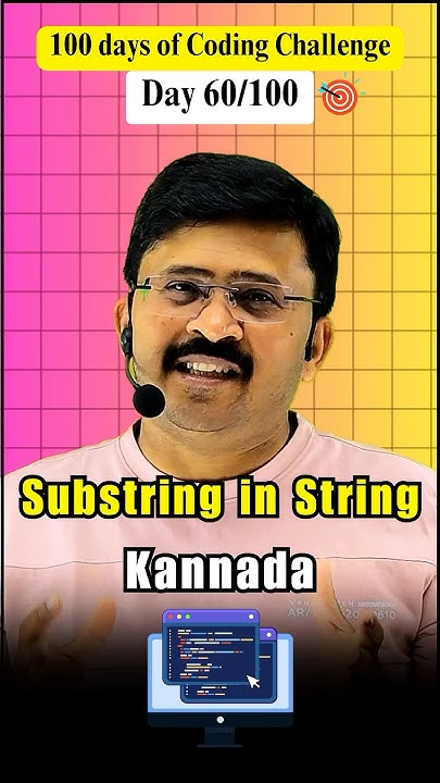 Substring in string, 60/100 day challenge, algorithms365, coding learning, - YouTube