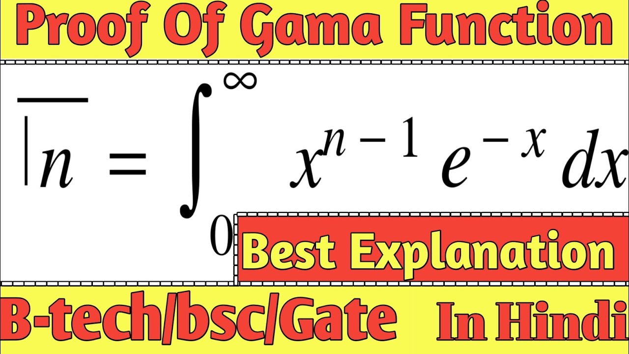 Proof Of Gama Functionfactorial Expressionday1engineering With 1249