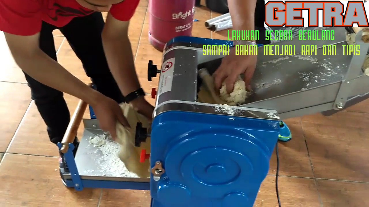 GETRA DZM-300 MESIN PEMBUAT MIE ,FREE STANDING NOODLE MAKER - YouTube