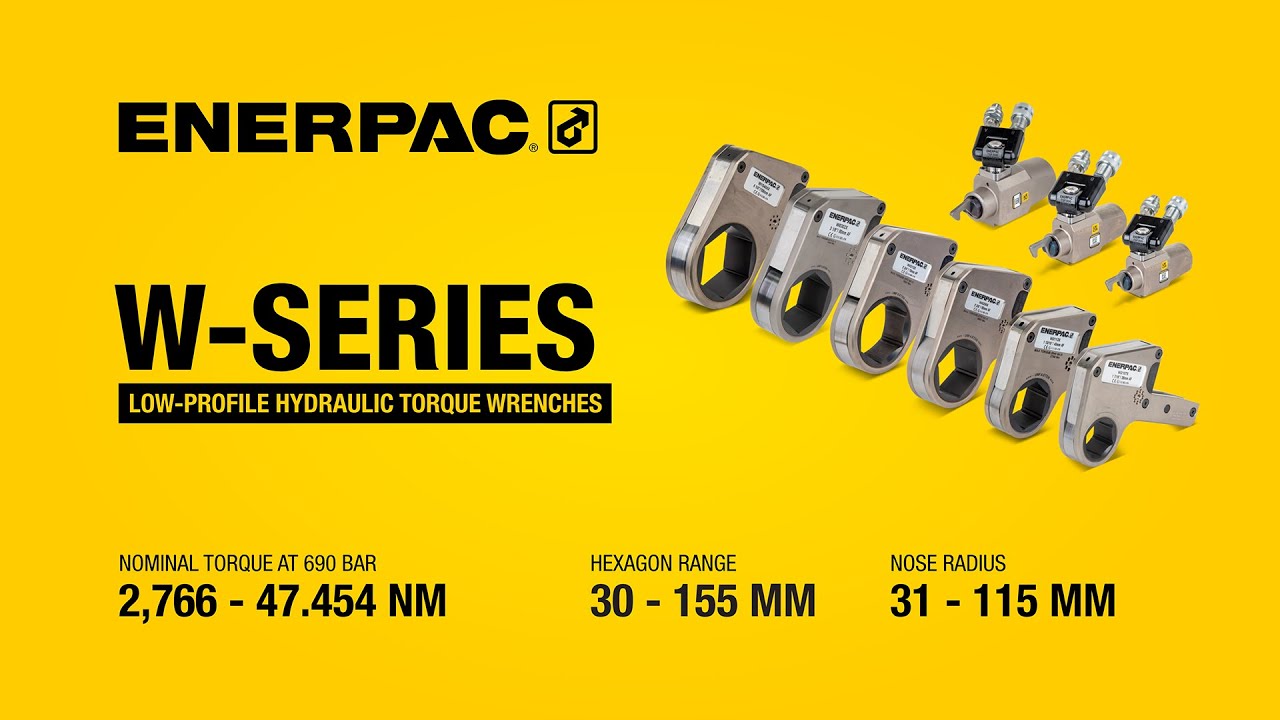 Low Profile Hydraulic Torque Wrenches W-Series (Metric) | Enerpac - YouTube