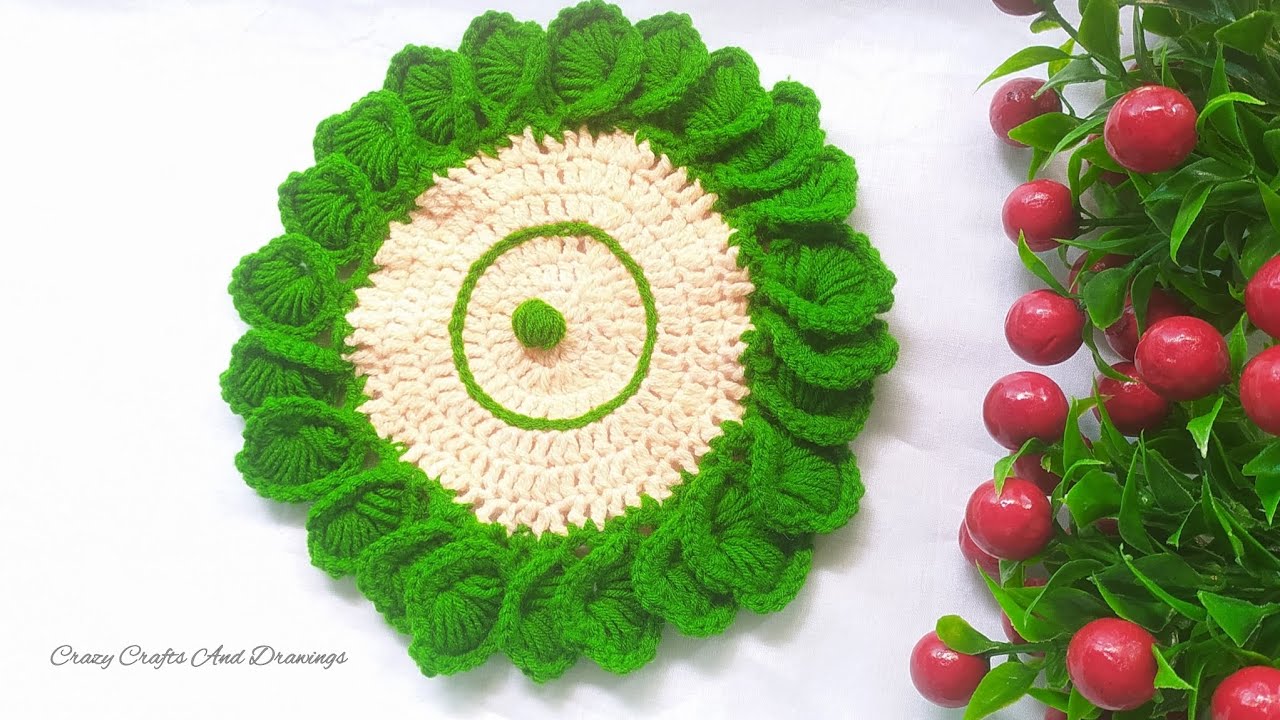 Beautiful and Amazing 😍 Super Easy Woolen design by using Crochet ...