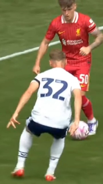 Ben doak is back Liverpool vs preston north friendly #football # ...