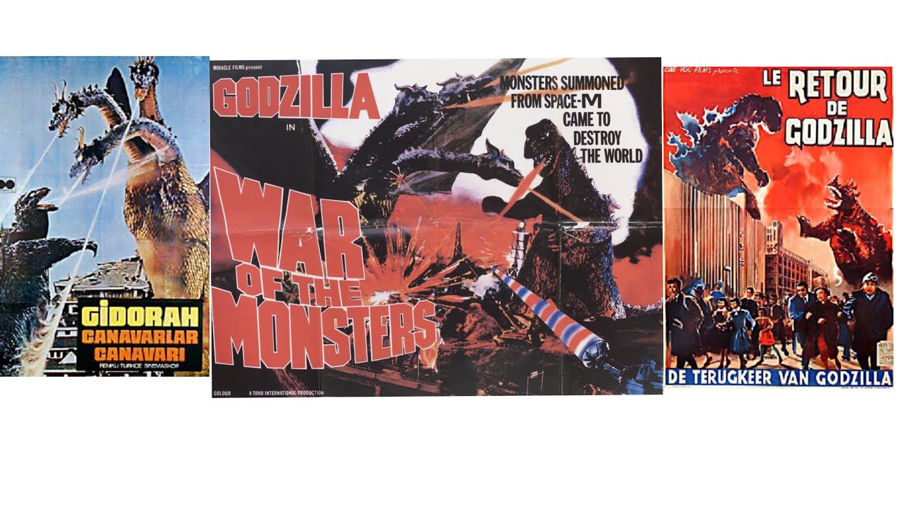 weird Godzilla posters - YouTube